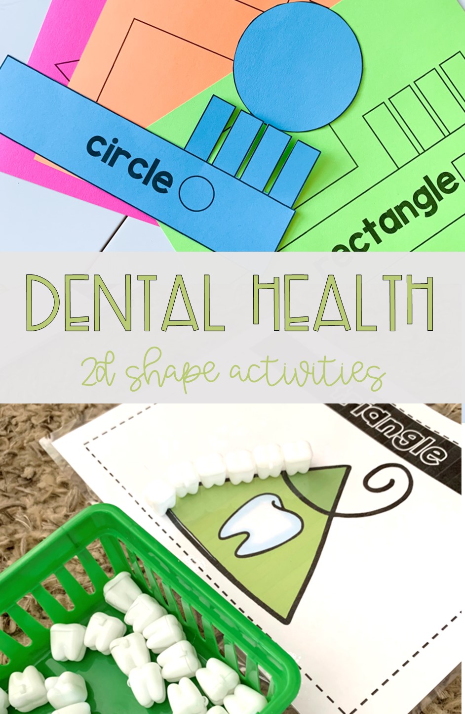 I have a couple 2D shape activities to use with your kiddos!