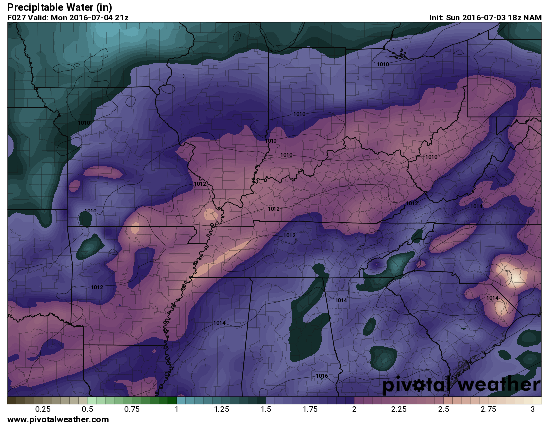 Sunday evening’s Independence Day weather update – MemphisWeather.Net