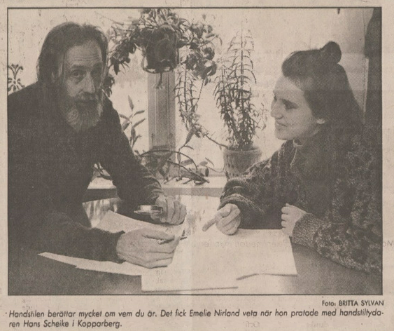 Jag vill vara farlig: Hans Scheike, grafolog med mera