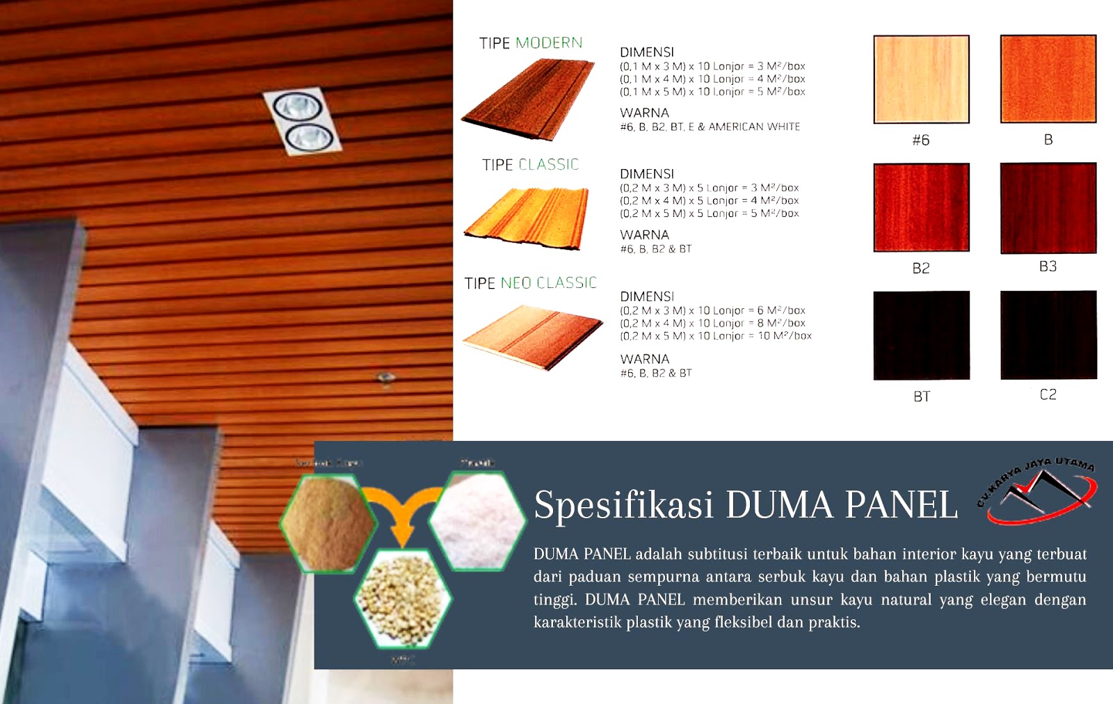DUMA PANEL | PLAFON WPC: DUMA PANEL | PLAFON WPC | PLAFON TAHAN RAYAP