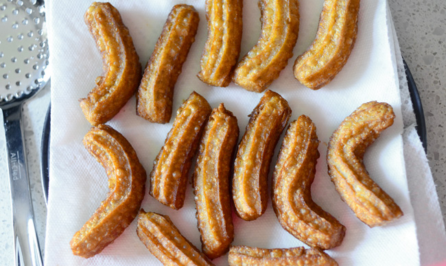 Pixel Whisk: Churros & Chocolate Sauce