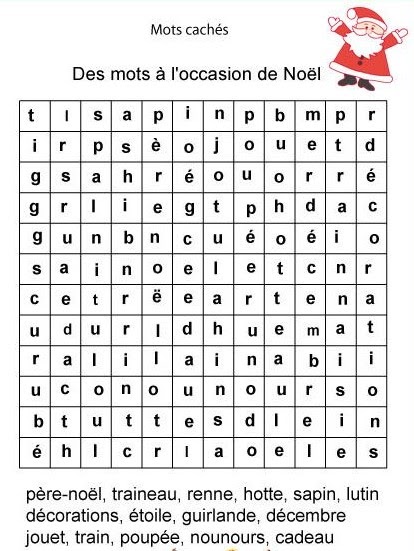 Chez Diana: On s'amuse - c'est Noël ! - Mots mêlés