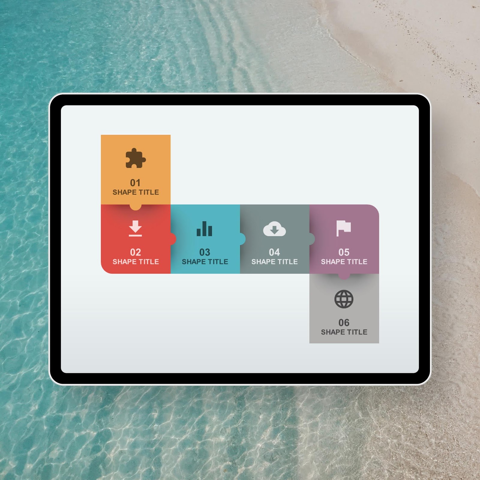 Square Joint Arrange PowerPoint Templates - PowerPoint Free