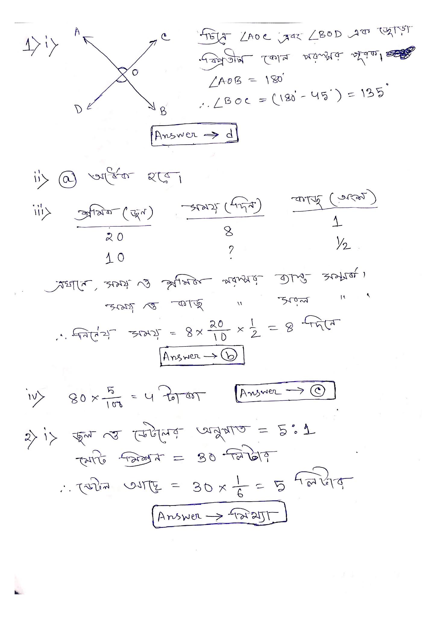[2ND Series] Model Activity Task class 8 Math Part 5 Answer - Madhyamik ...