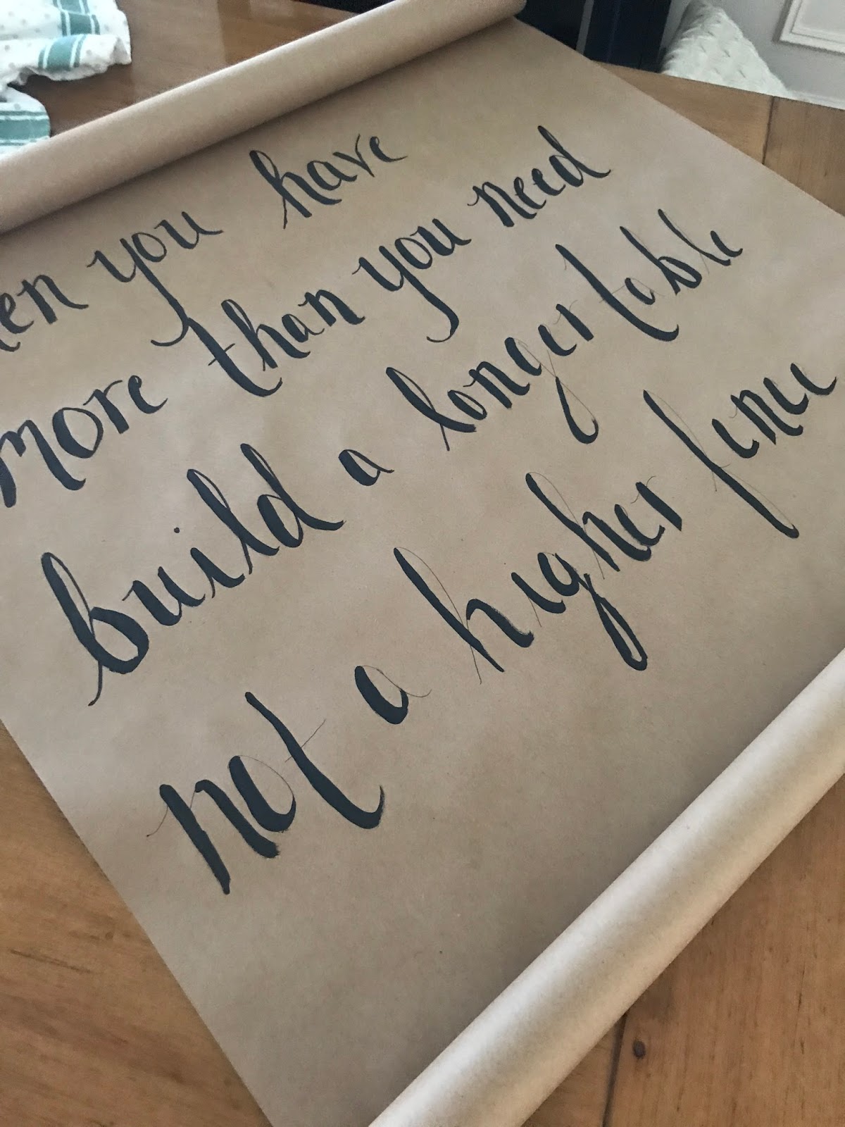 DIY Butcher Paper Sign | R&R at home