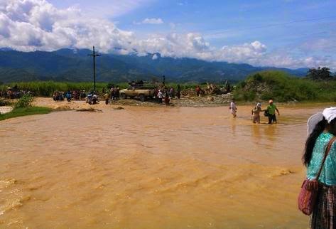 SIRE: LA LLUVIA AISLA 54 FAMILIAS EN PANZÓS - GUATEMALA
