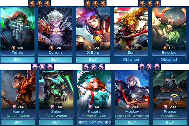 MOBILE LEGENDS BANG BANG How to Play ALL Heroes MLBB new Update Easy ...