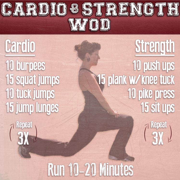 Stitches and Sarcasm: Cardio & Strength WOD