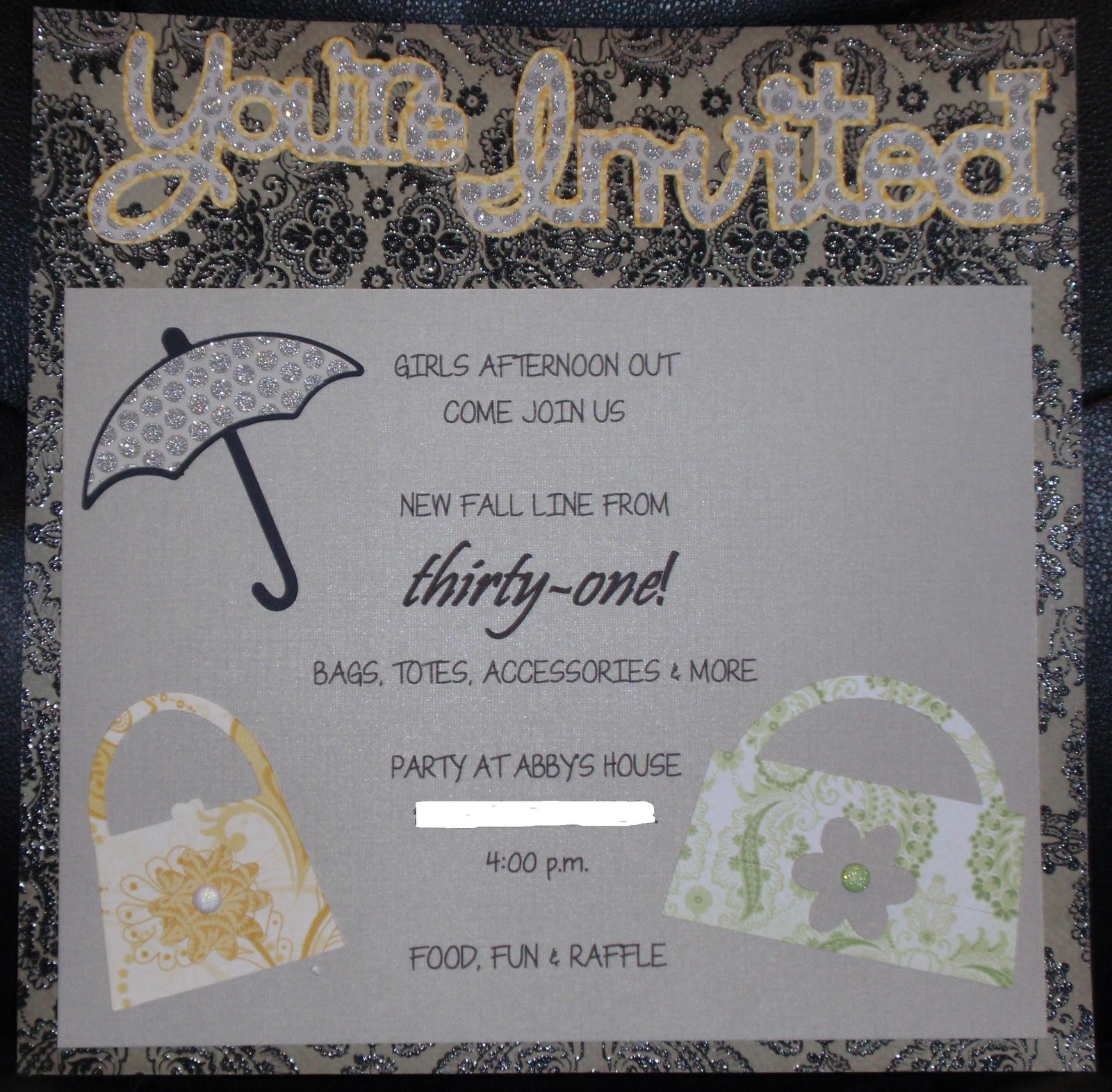 Cute Cards and Crafts by Jamie: Thirty-One invite