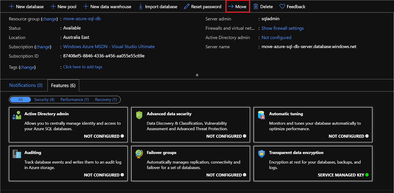 Anupama Natarajan: Data Platform Tips 7 - Move Azure SQL Database from ... Anupama Natarajan: Data Platform Tips 7 - Move Azure SQL Database from ...