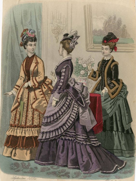 Sew Honest: An 1870s First Bustle Era ball gown