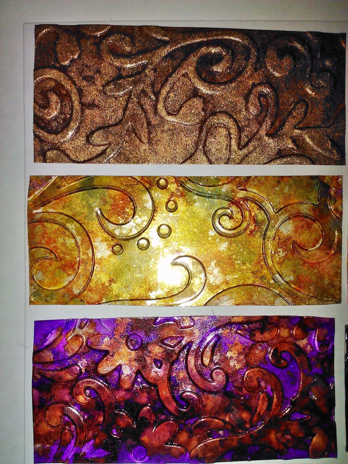 Shelissa's Craft's: Embossing and Alcohol Ink