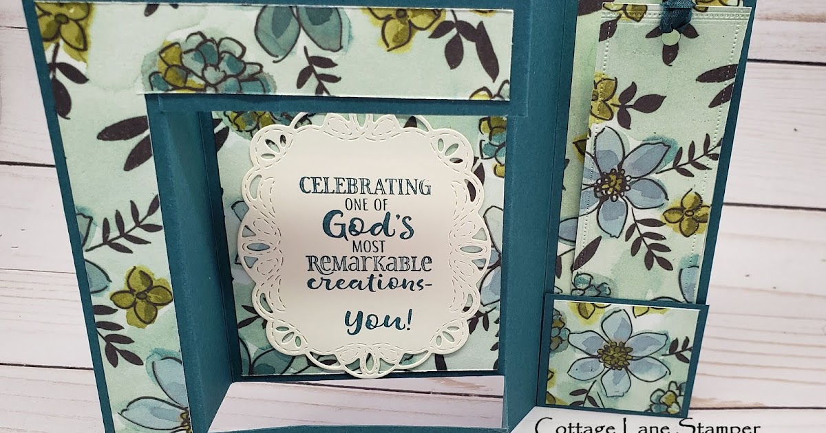 Cottage Lane Stamper: Fun Fold: Side Panel Card