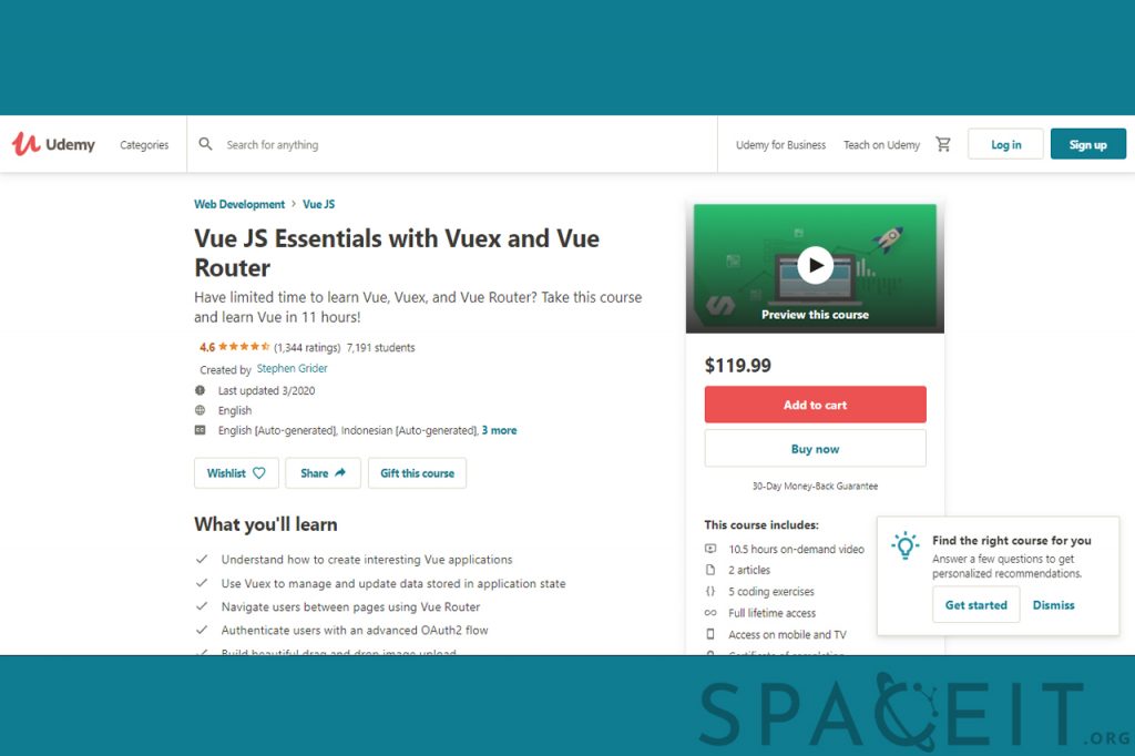 Vue JS Essentials with Vuex and Vue Router 2020 - KỸ NĂNG MỚI Vue JS Essentials with Vuex and Vue Router 2020 - KỸ NĂNG MỚI