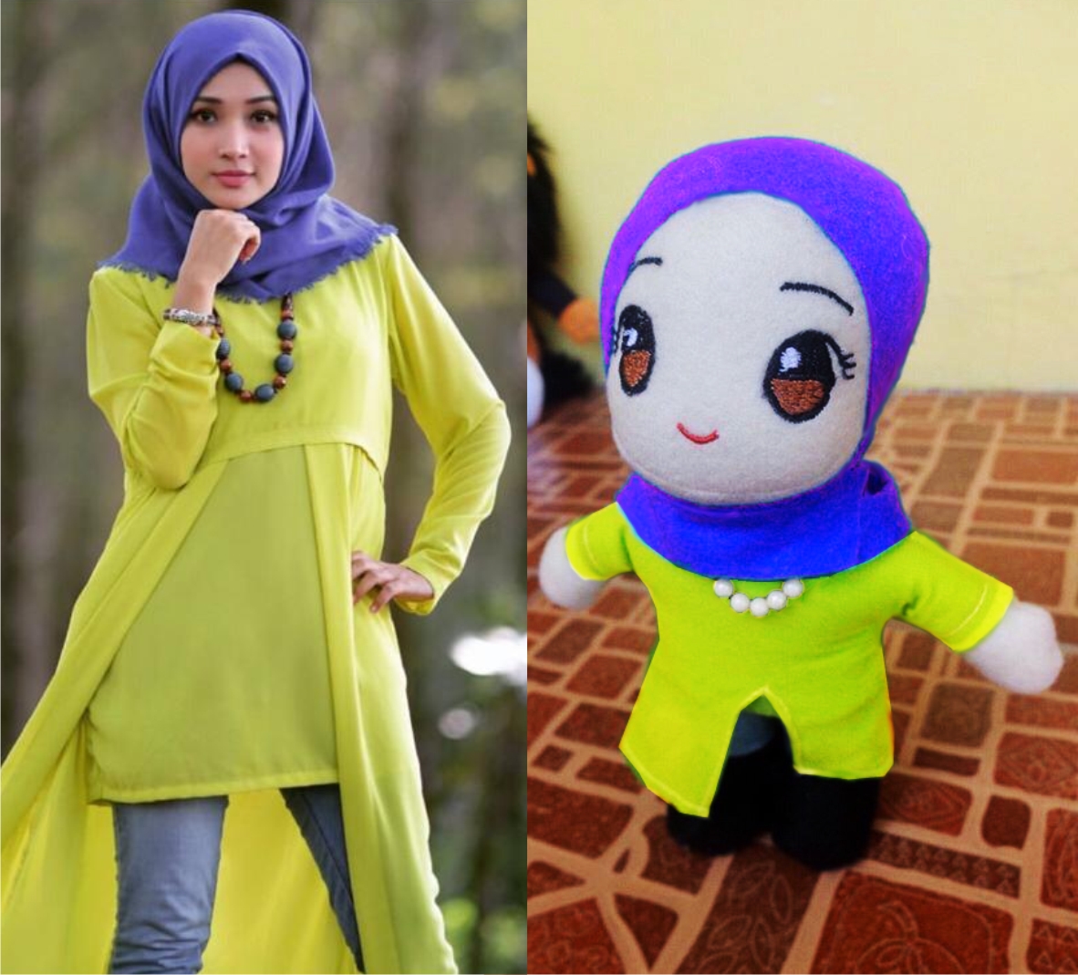 pembuat boneka custom satuan di Solo: Boneka Lucu Kecil Cantik