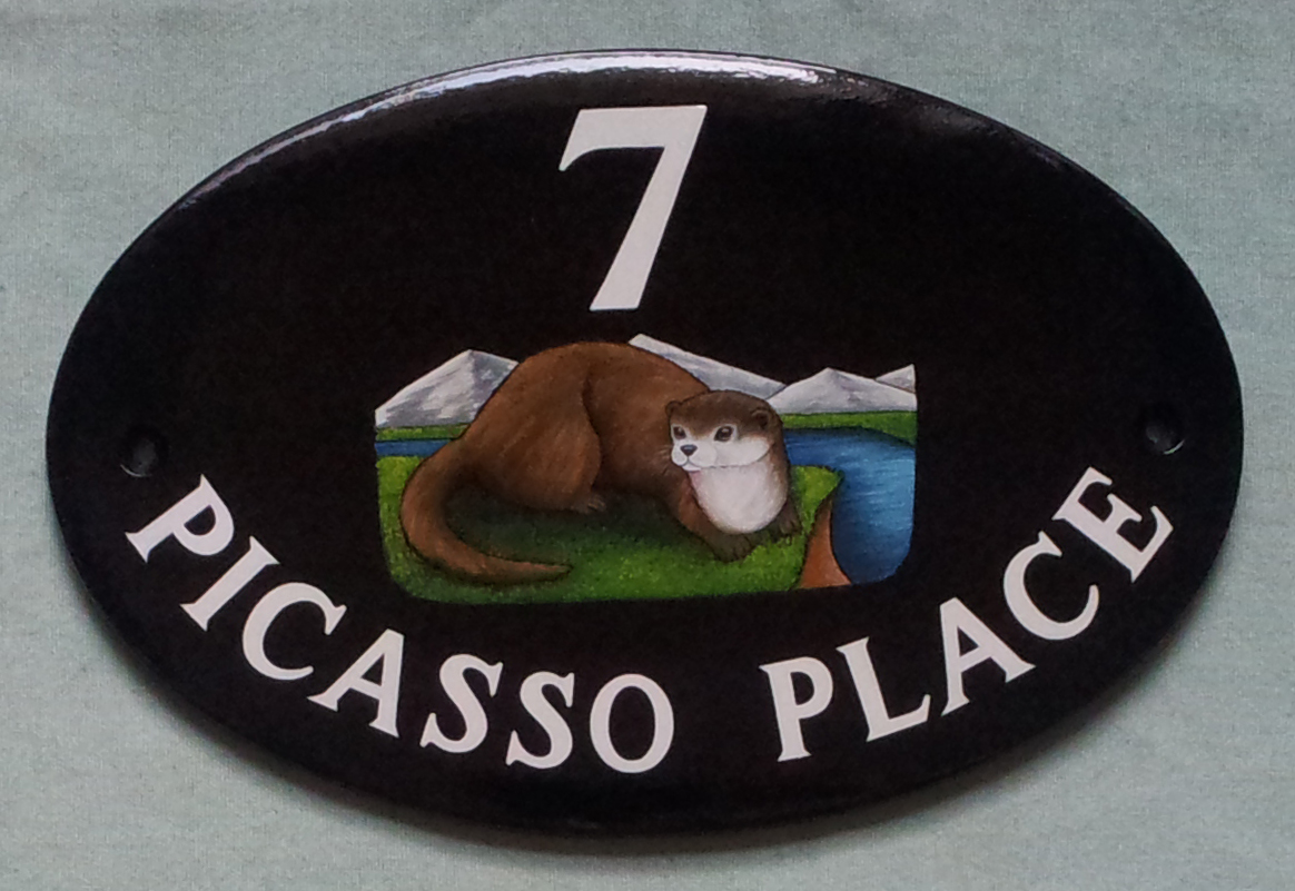 Hand Painted House Signs by Ceramic Art: September 2012