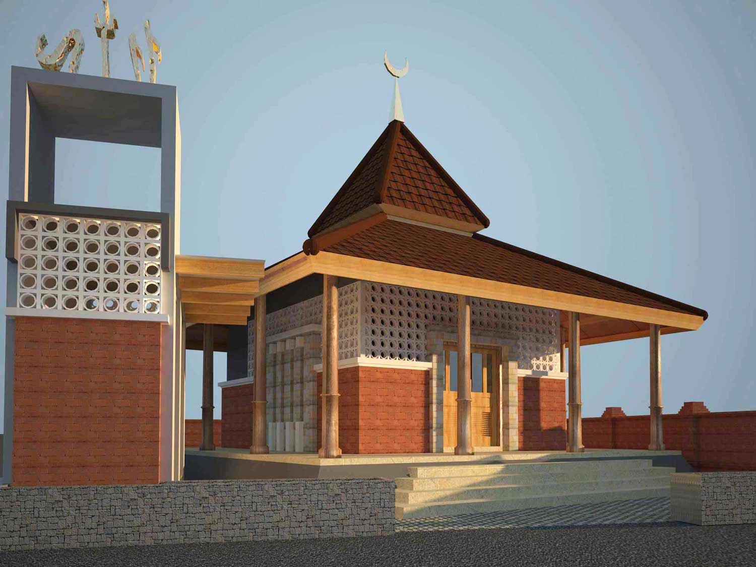 Gambar 3D Musholla Nurul Ikhlas Bangsri Jepara ~ Musholla Nurul Ikhlas