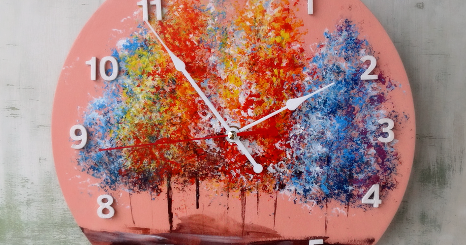 ClockArtVintage - oil paintings, unique wall clocks and vintage: Trees ...