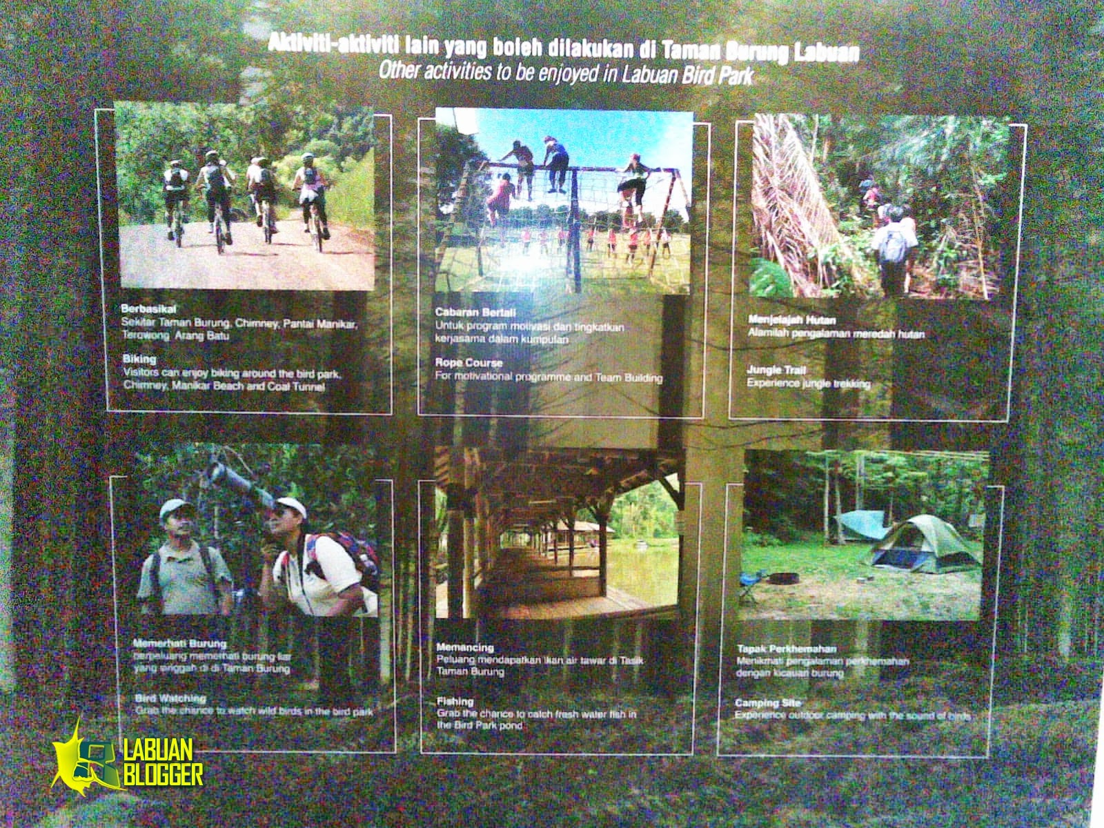 Taman Burung Labuan salah satu tempat menarik di WP.Labuan - Labuan Blogger