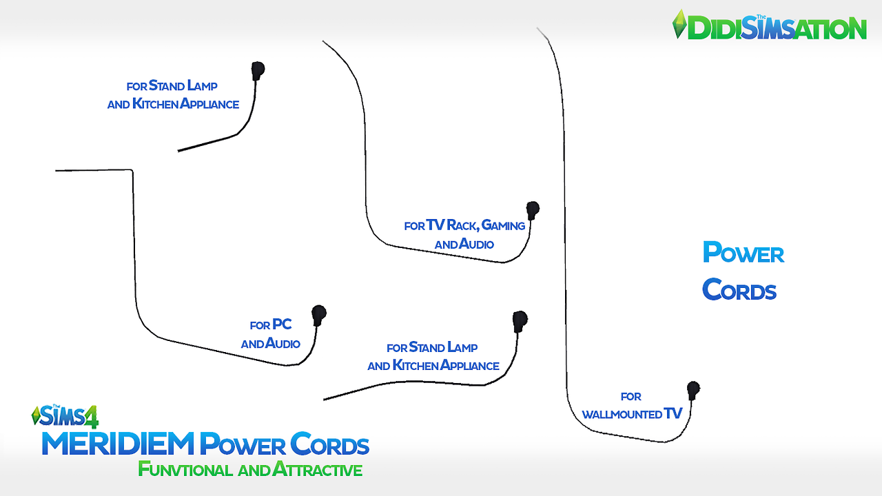 Sims 4 CC's - The Best: MERIDIEM Electrical - Set by didisimsation