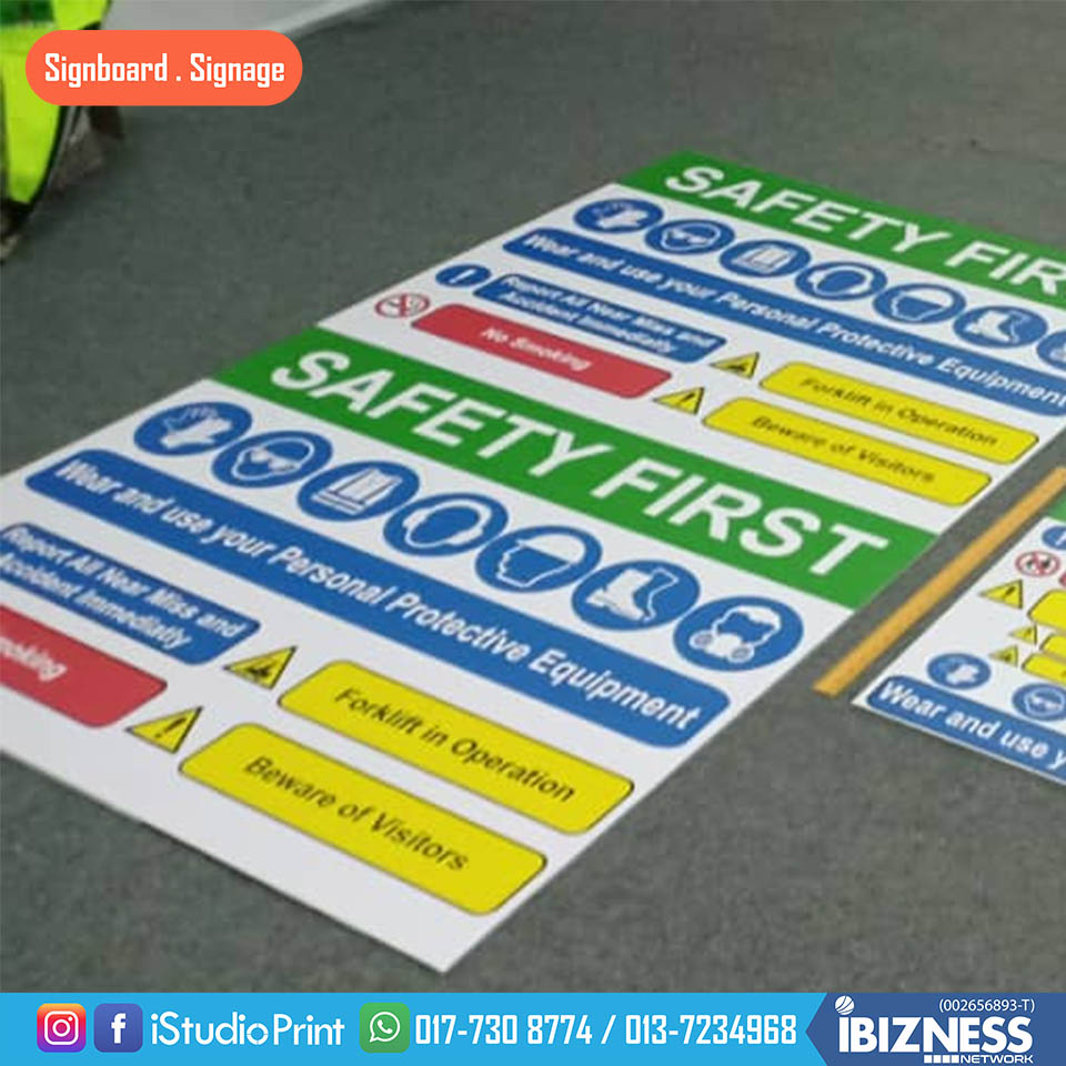 Papan Tanda Safety First