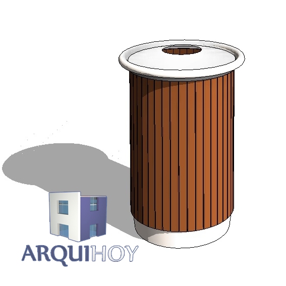 Basureros Exterior y Comercial (RFA | ArquiHoy-Revit
