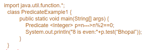 Predicate Functional Interface in Java
