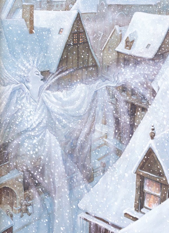 çizgili masallar: The Snow Queen by PJ Lynch