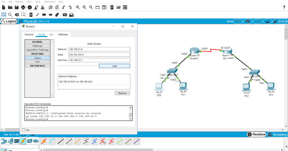 Everything: TUTORIAL ROUTING STATIC PADA CISCO PACKET TRACER