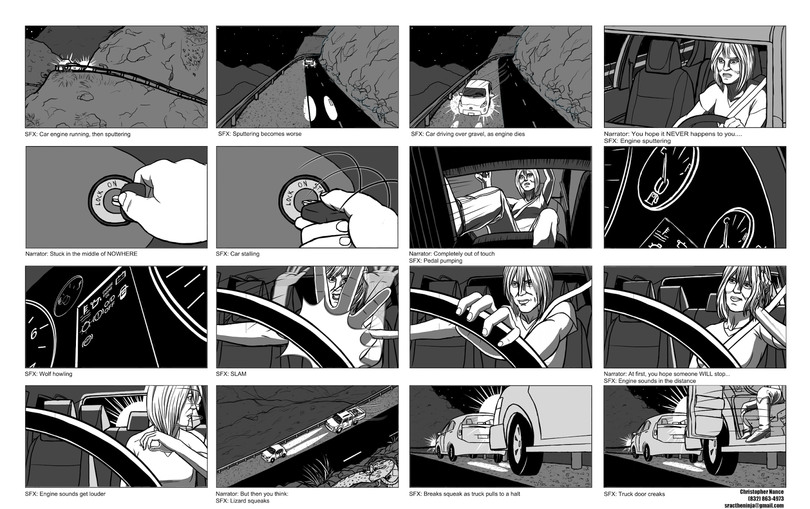 The Art of Chris Nance: Sample Commercial Storyboards