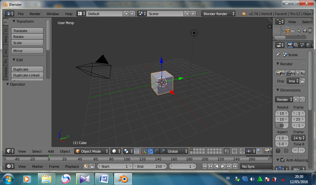 Membuat Objek 3D dengan Blender