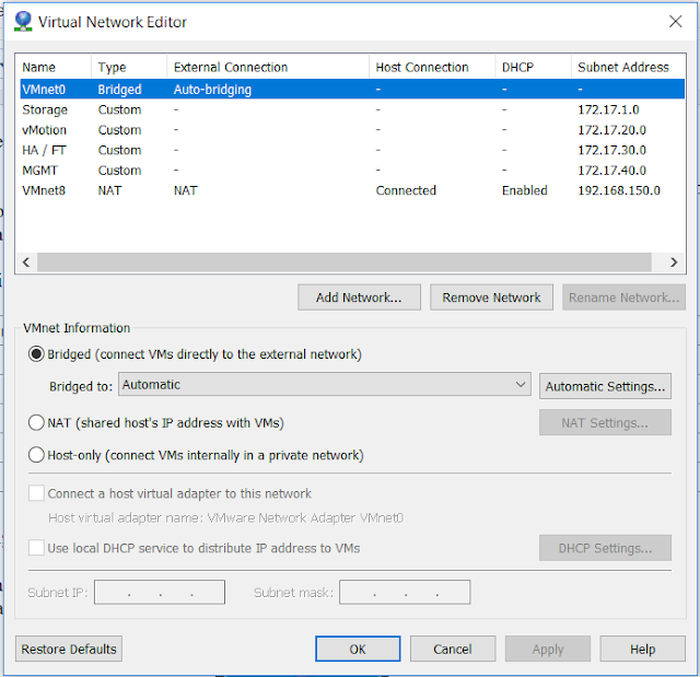 Plan and design your vSphere lab networking in VMware Workstation