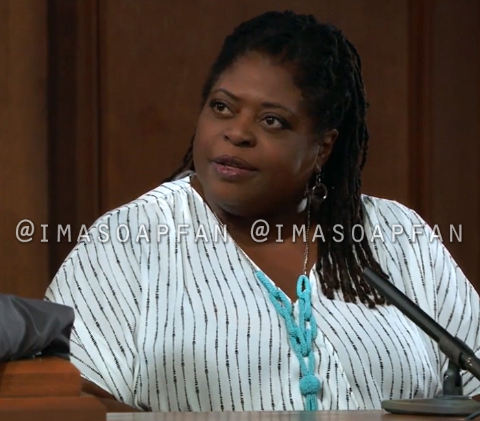 Epiphany Johnson's Turquoise Beaded Loop Lariat Necklace - General ...