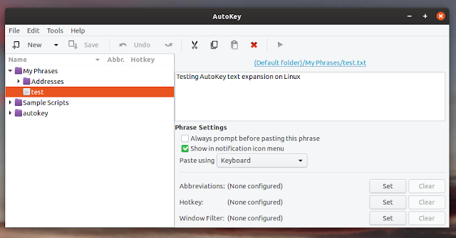 How To Automate Repetitive Typing (Text Expansion) With AutoKey On Linux - Linux Uprising Blog