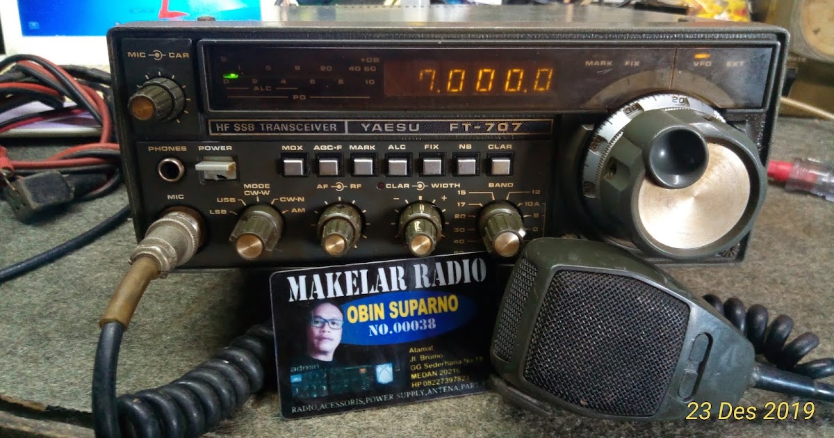 OBIN RADIO: Yaesu FT 707 sold out