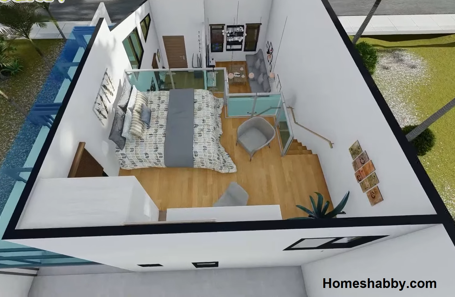 Desain Rumah Minimalis Ukuran 5x9 M, Kamar Mezzanine Membuat Ruangan ...