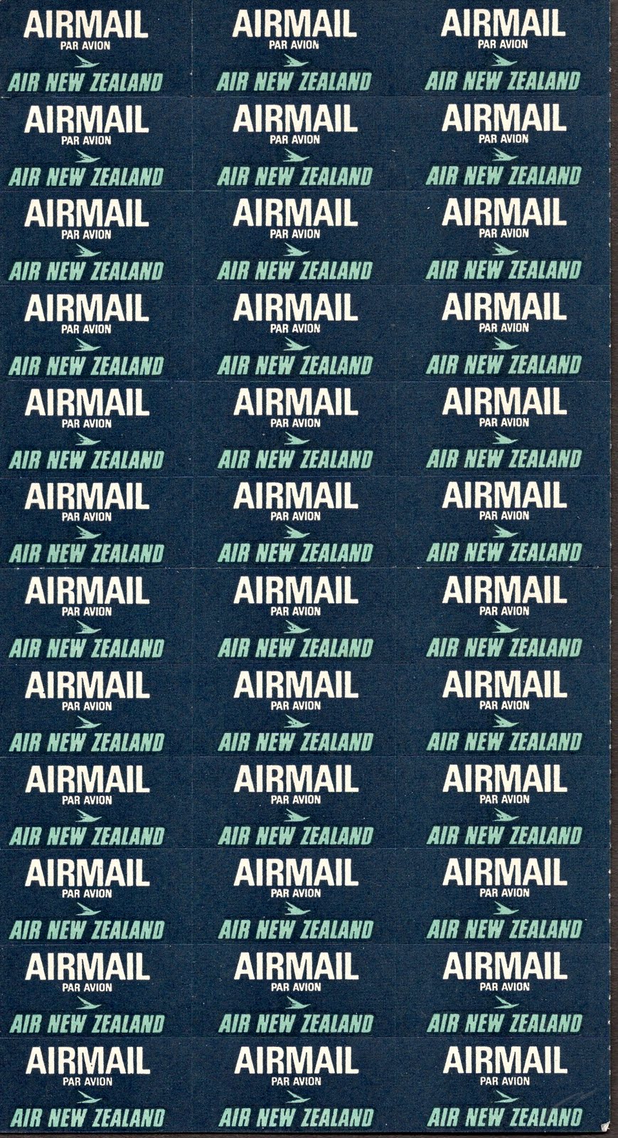 International Airmail And Priority Mail Labels: New Zealand: "Air New ...