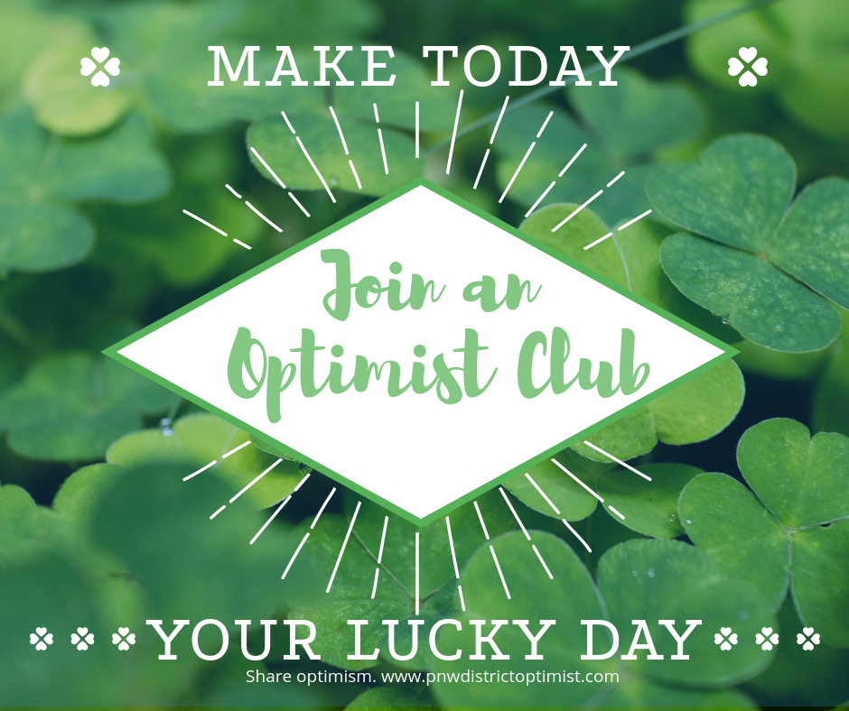 PNW District Optimist Clubs: Have the luck o' the Irish every day