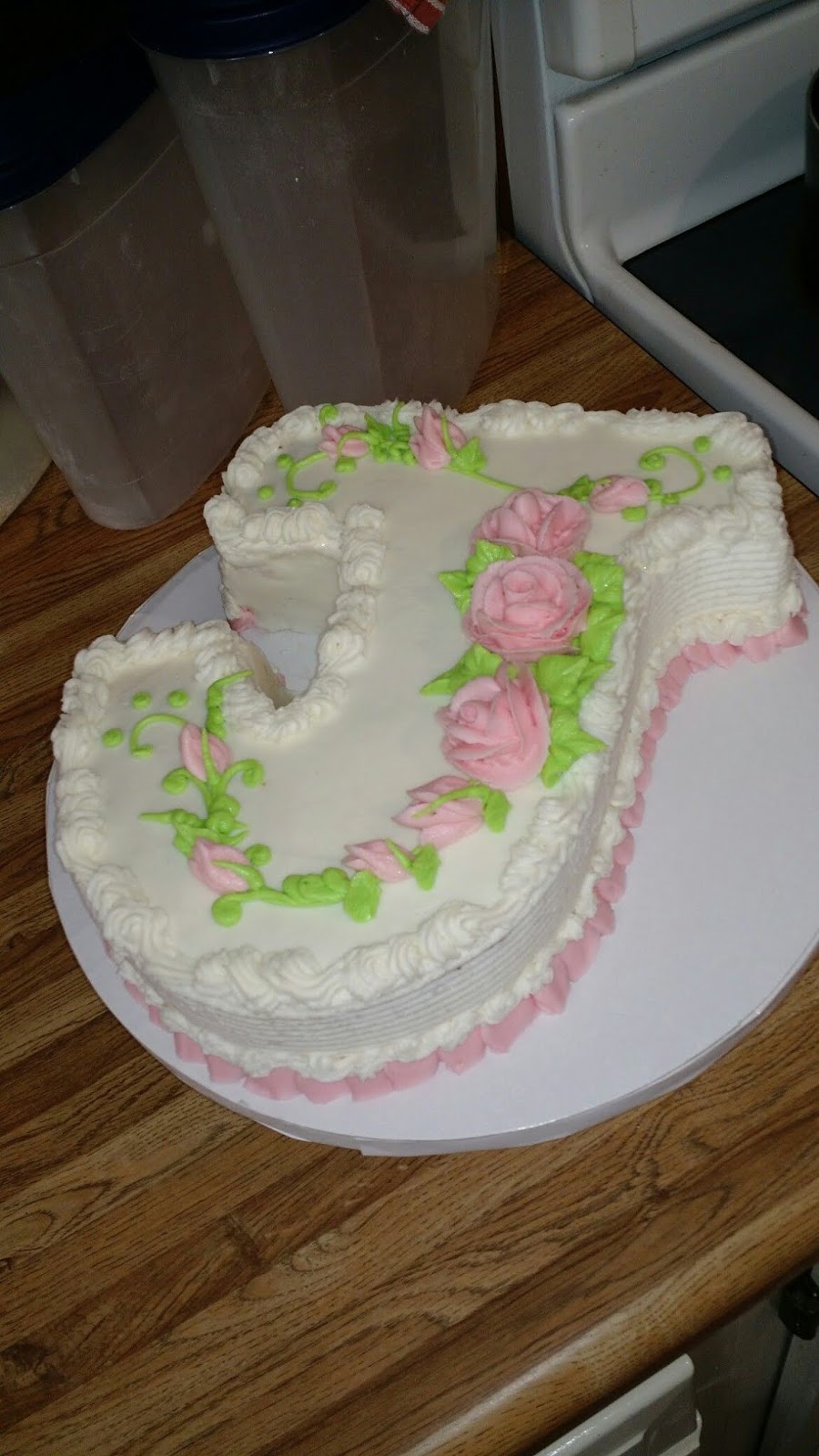 Birthday Cake With Letter J - Birthday Letter