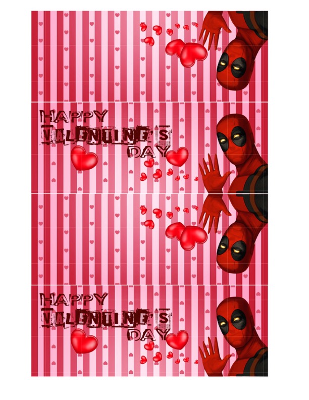 Capes & Crowns: Valentine's Deadpool Printables