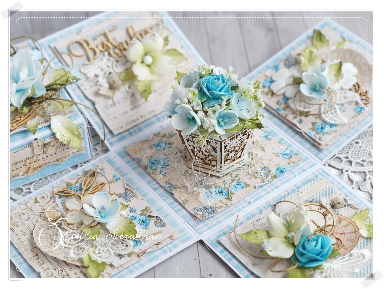 Urodzinowy exploding box / A birthday exploding box + VIDEO TUTORIAL | Lemoncraft