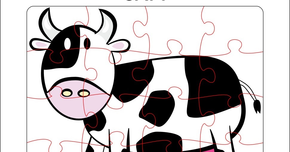 Puzzle Jigsaw Sapi 16 Bagian