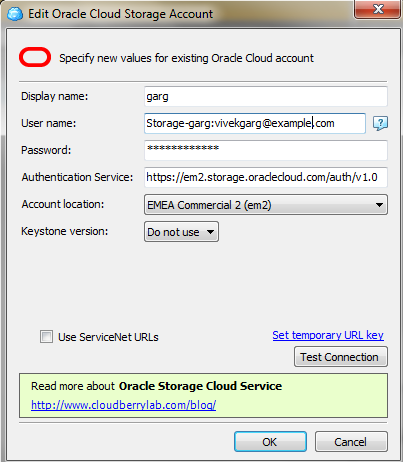 SOA Cloud - Create Oracle Storage Cloud Service Container - Oracle ...