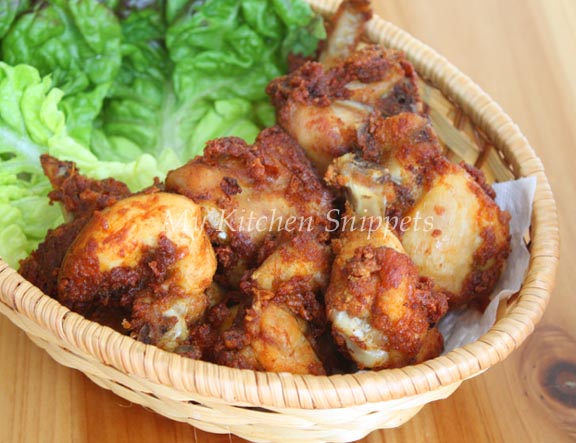 My Kitchen Snippets: Inchi Kabin/Nyonya Fried Chicken