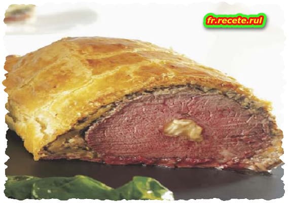 Filet de boeuf farci au chaource - Recette traditionnelle Française