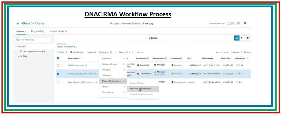 Cisco DNA Center : RMA Workflow - The Network DNA