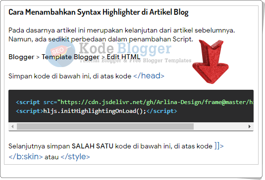 Cara Membuat Kotak Kode dengan CSS di Blogger - Kode Blogger