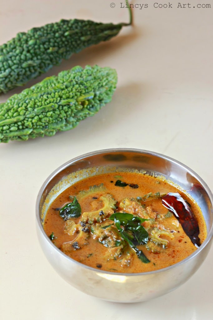 Bitter gourd Theeyal/ Pavakka Theeyal/ Kaipakka Theeyal ~ Lincy's Cook Art