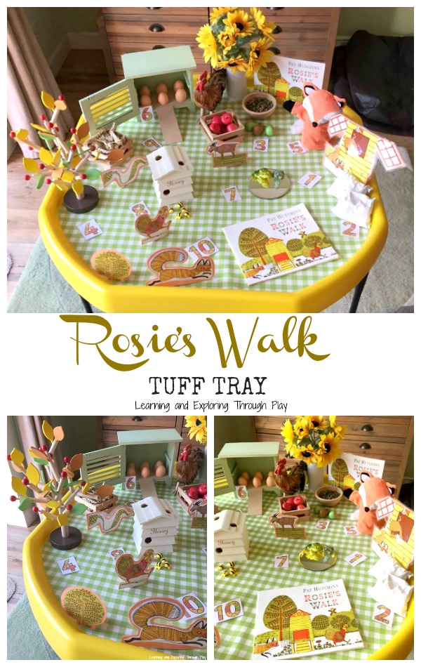 Learning and Exploring Through Play: Rosies Walk Tuff Tray