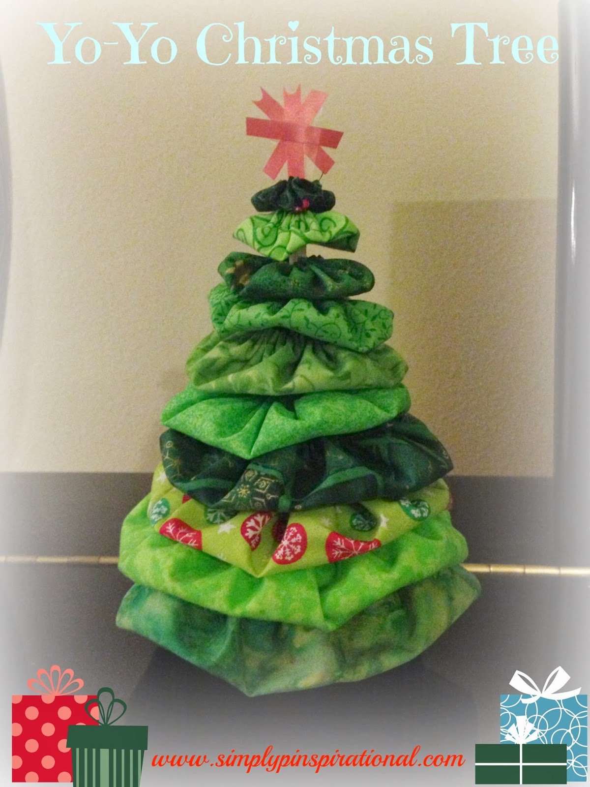 Simply Pinspirational: Yo-Yo Flower Christmas Tree
